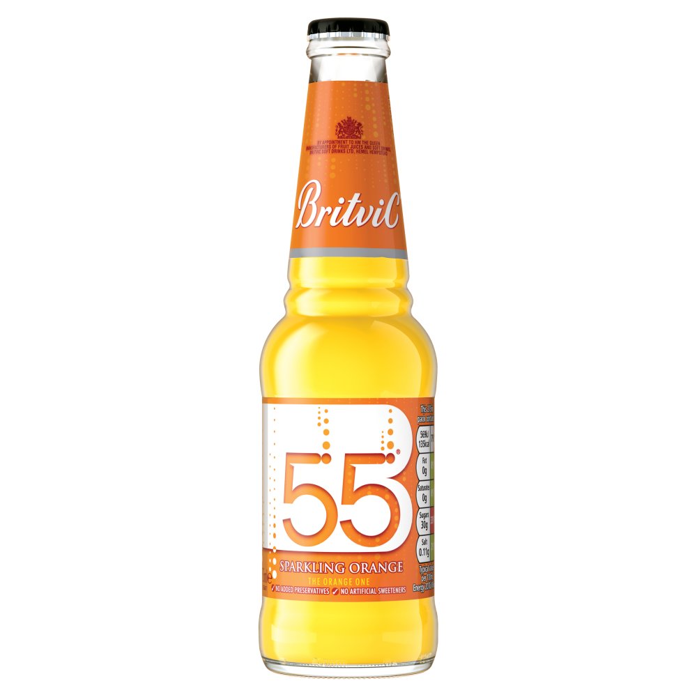 Britvic 55 Sparkling Orange 275ml (Pack of 24) – Zorbaonline