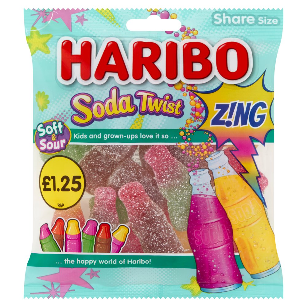 HARIBO Soda Twist Zing 160g (Pack of 12) – Zorbaonline