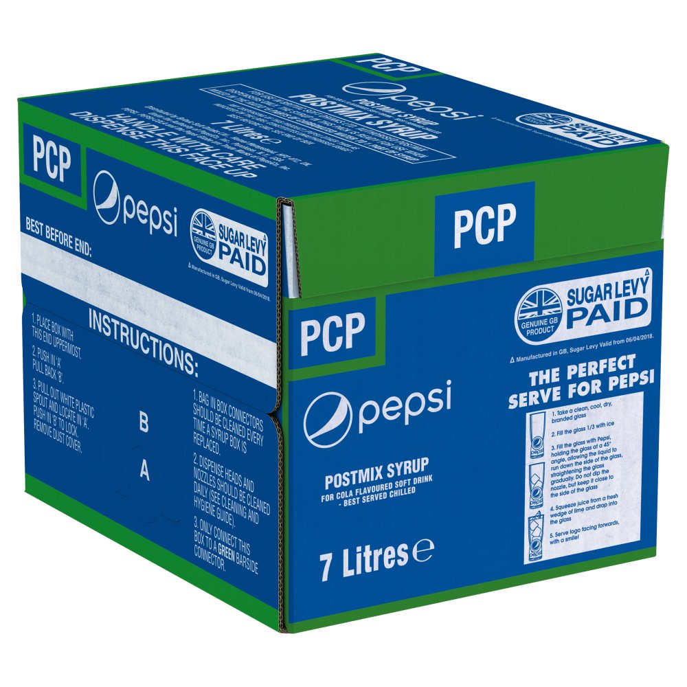 Pepsi Cola Postmix Syrup Bag-in-Box 7L (Pack of 1) – Zorbaonline