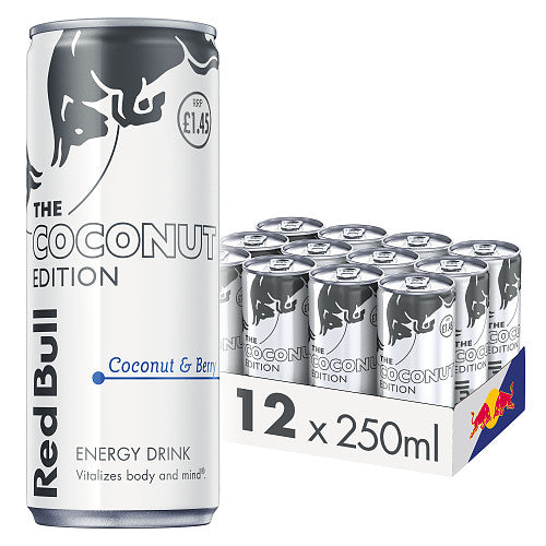 Red Bull The Coconut Edition Coconut & Berry Energy Drink 250ml (Pack ...