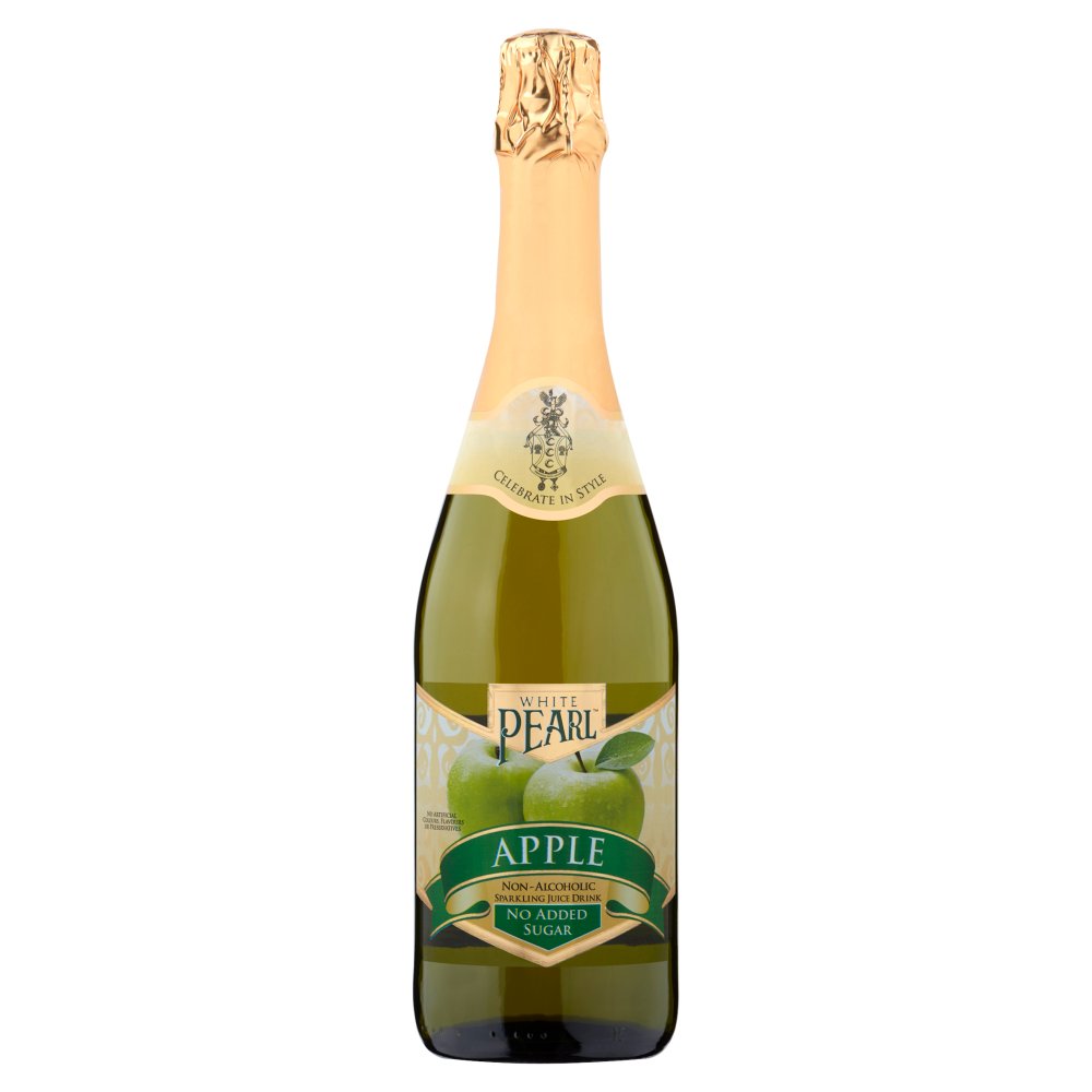 White Pearl Apple Non-Alcoholic Sparkling Juice Drink 750ml (Pack of 6 ...
