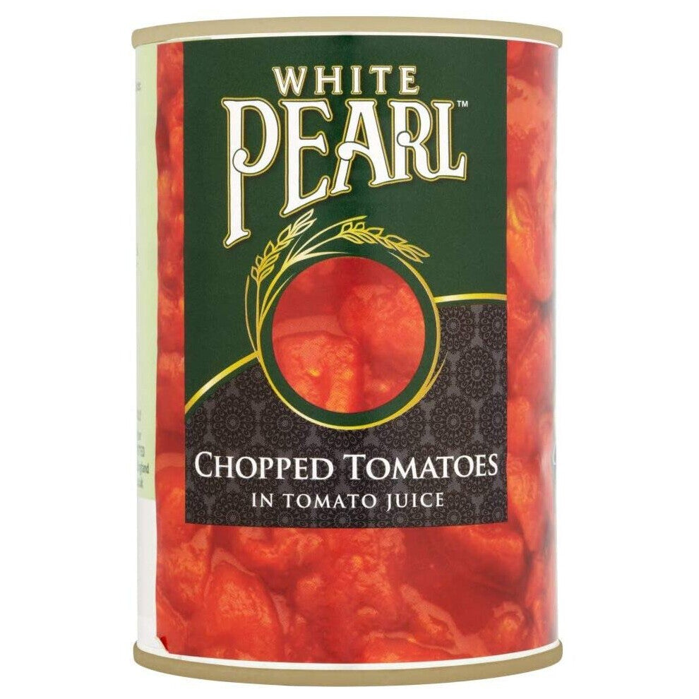 White Pearl Chopped Tomatoes in Tomato Juice 400g (Pack of 12 ...